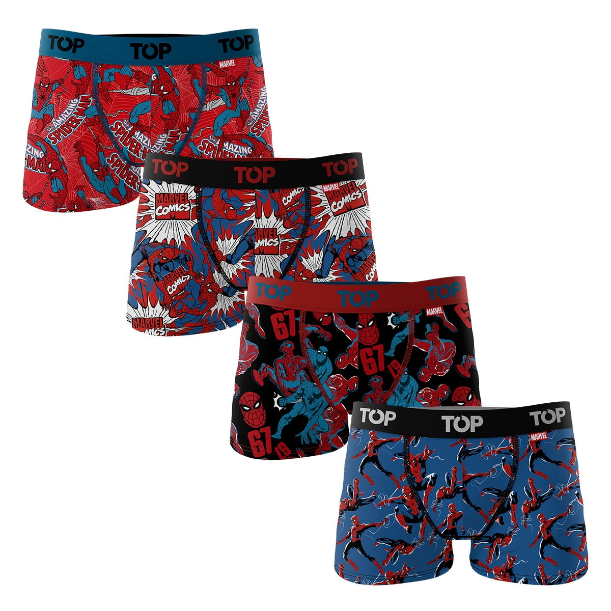 Bóxer Niño Algodón Marvel Pack 4 C16 TOP | Lider