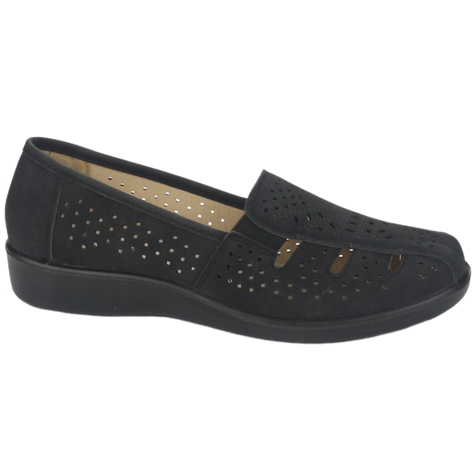 Zapato Chalada Mujer Deco-1 Negro Comfort | Lider