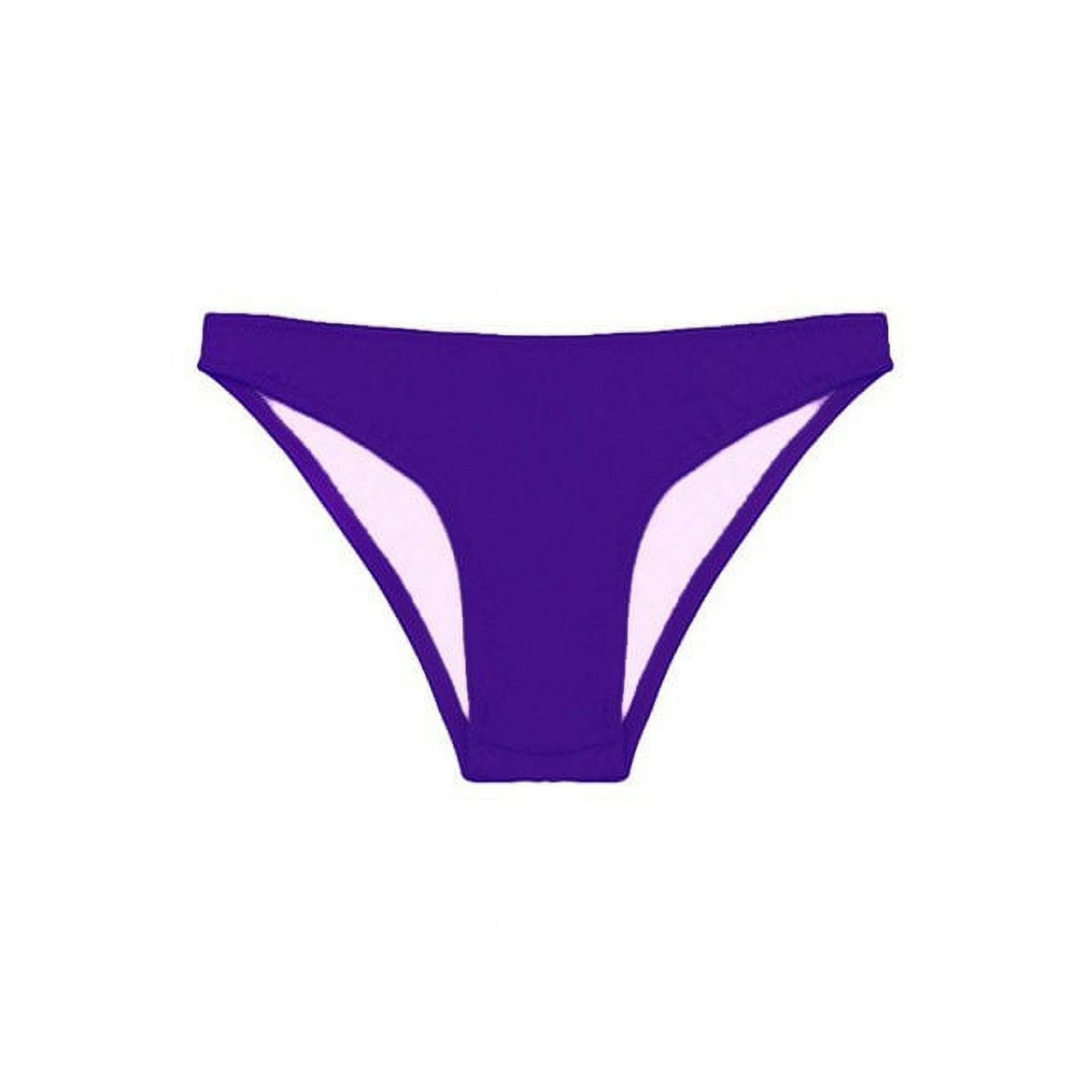Bikini Calzón Con Pinza Trasera Morado Xs | Lider