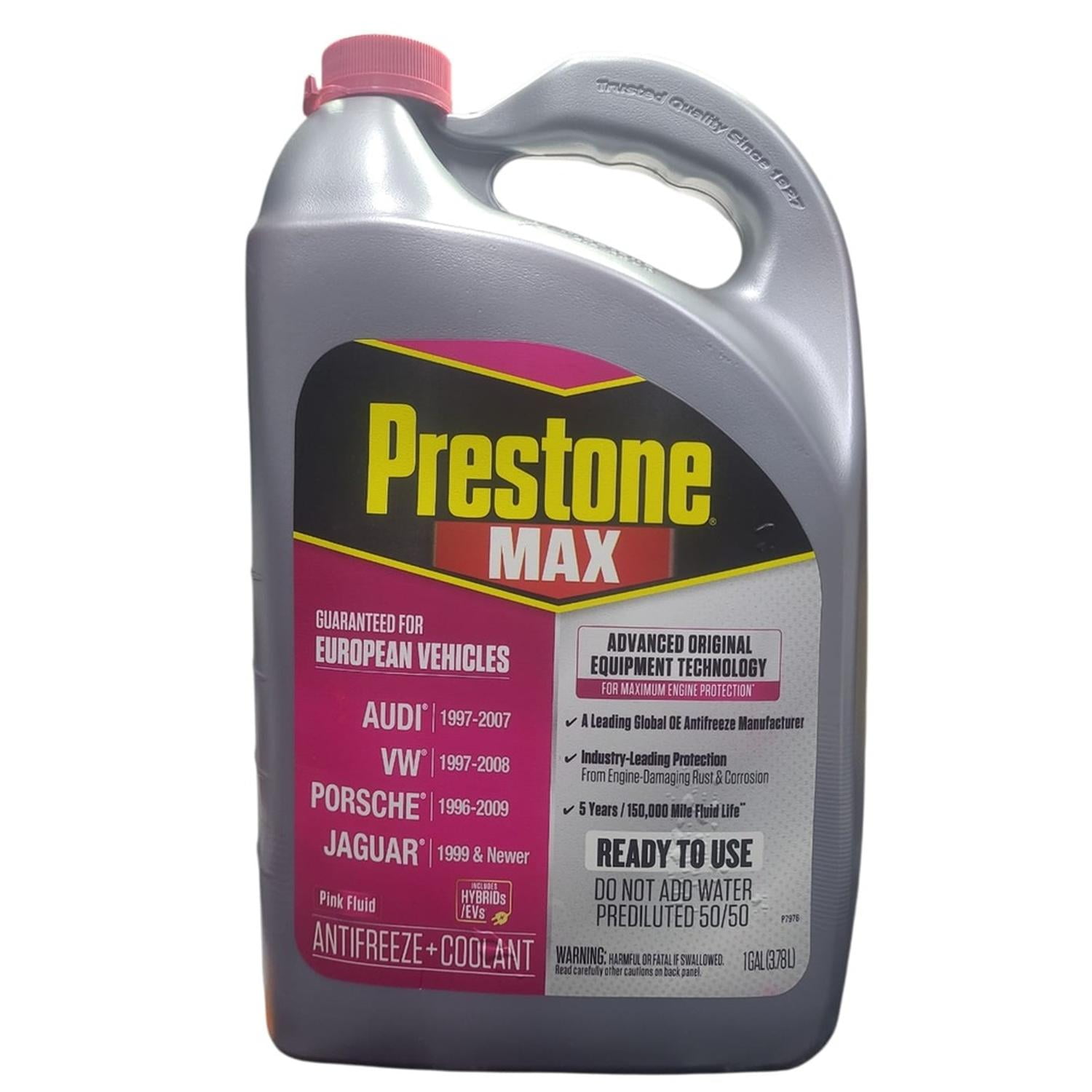 Prestone Antifreeze coolant 50-50 Color Rosado 3.75 Litros | Lider