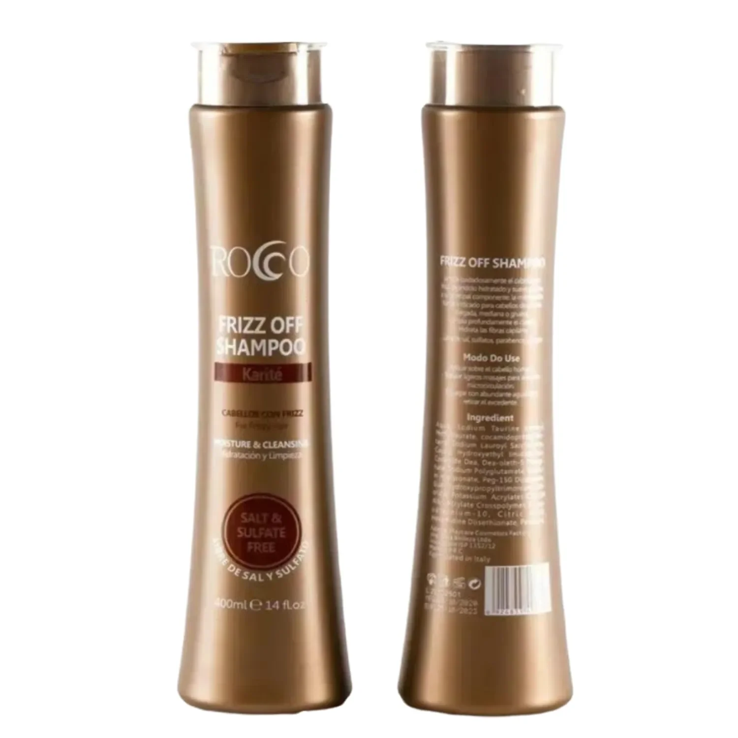 SHAMPOO FRIZZ OFF KARITE SIN SAL 400ML ROCCO | Lider
