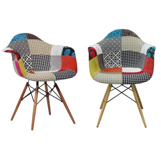 Pack de 2 Butacas Eames Patchwork Tradicional | Lider
