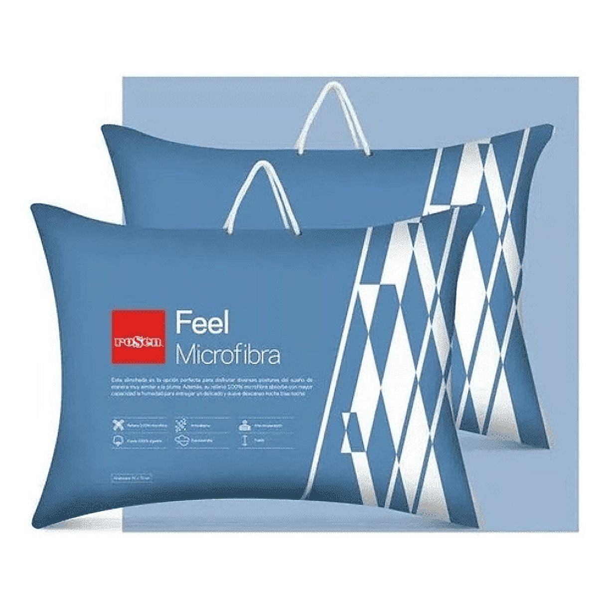 Pack 2 Almohadas Feel Microfibra Americana 50 X 70 cm - Rosen | Lider