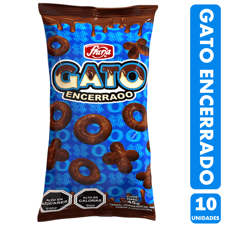 Confite En Forma De Gato Fruna, Para Colación (Pack De 10Uni | Lider