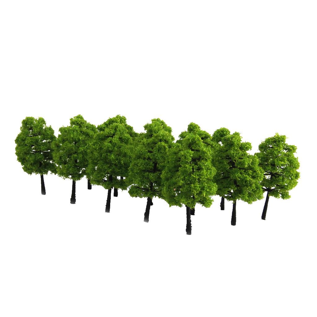 Model Trees Scenery 1:100 HO Scale Tree Landscape Layout Verde Claro ...