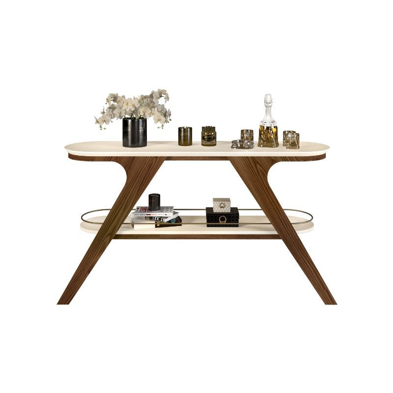 Mesa de Arrimo Doris Blanco Y Chocolate | Lider