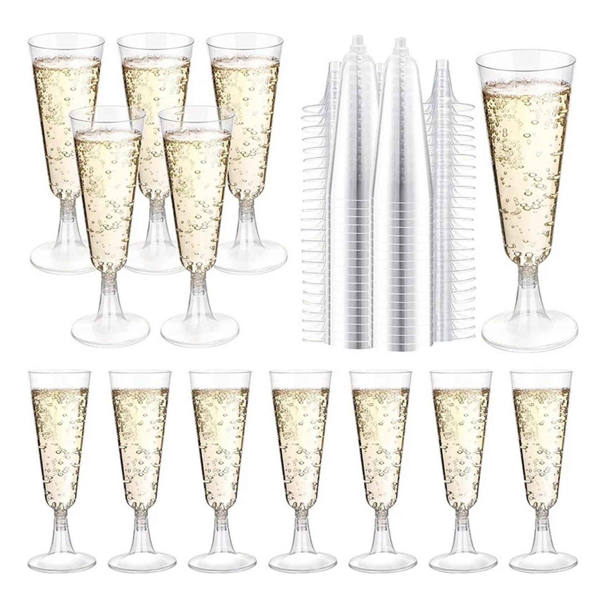 80 Copas Champagne Copa Acrilico Flauta Copas Champaña 5oz ...