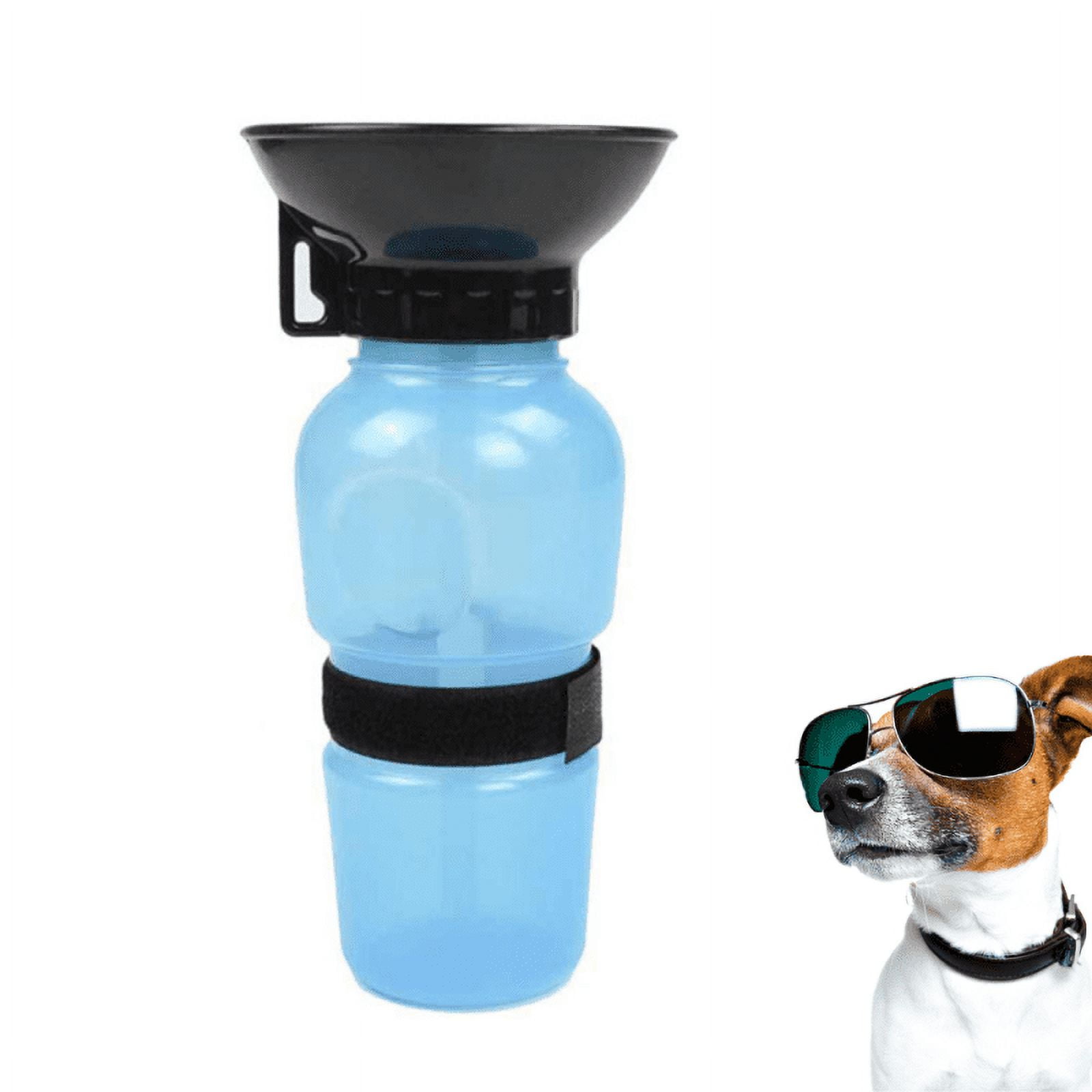 Bebedero Botella Portatil Agua Para Perros 500ml Celeste | Lider