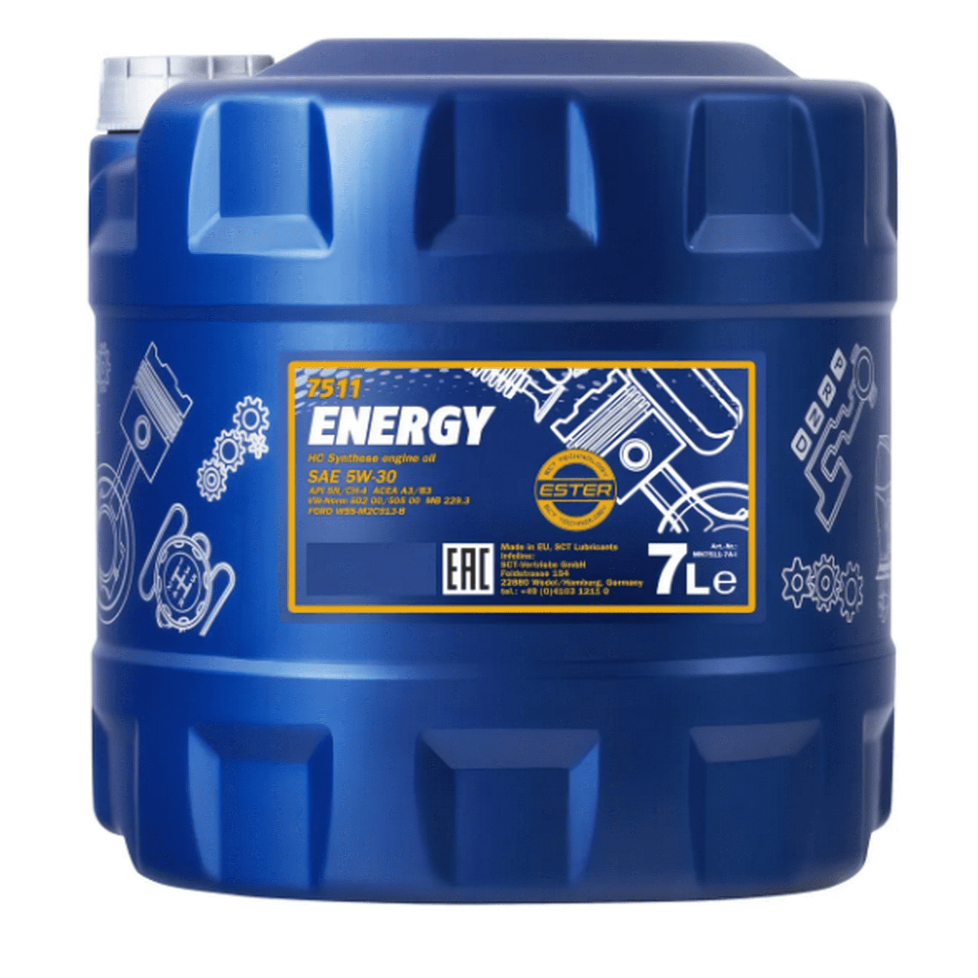 Aceite para motor Mannol sintético 5W-30 para auto/camioneta 7lt | Lider