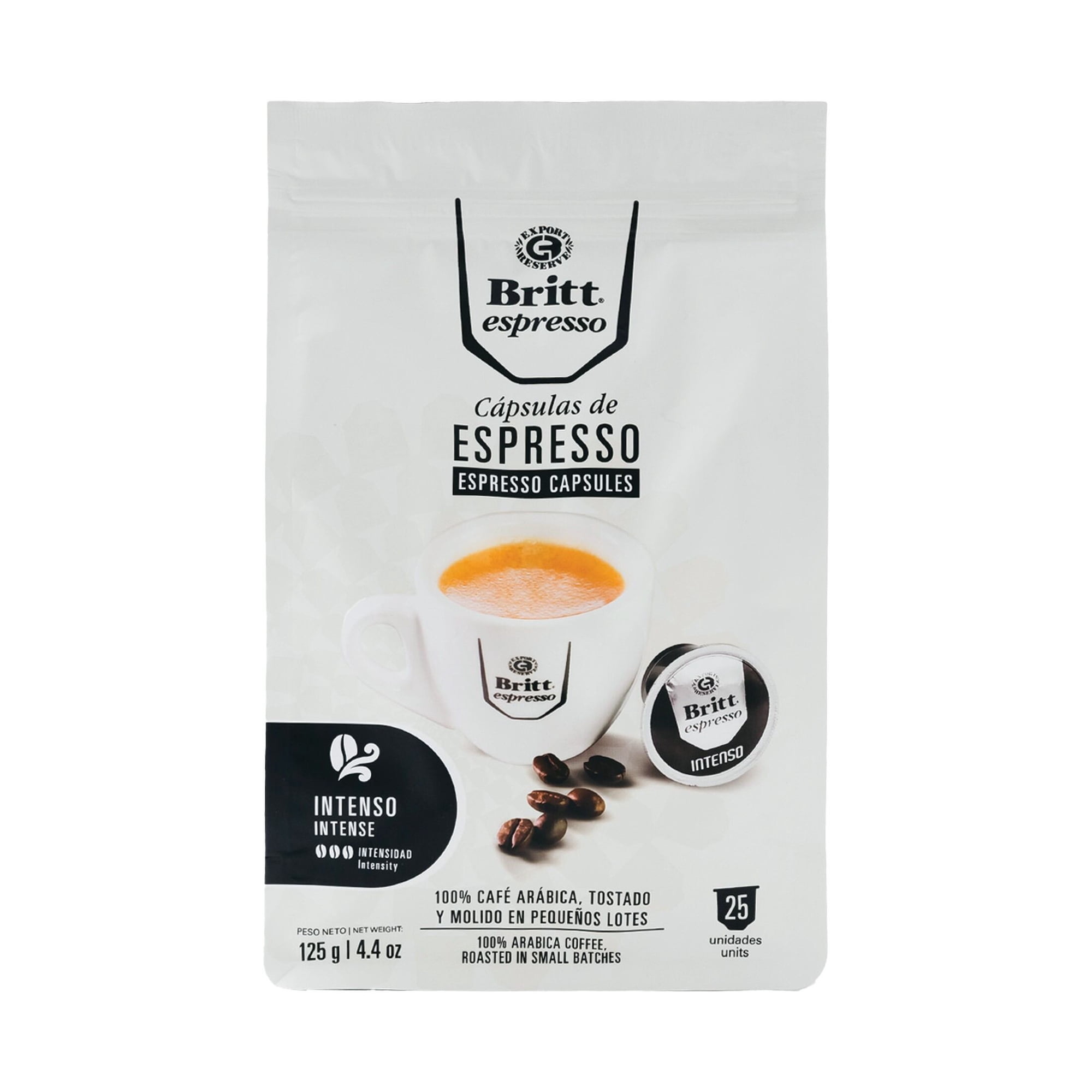 Britt Espresso Intenso 25 Capsulas | Lider