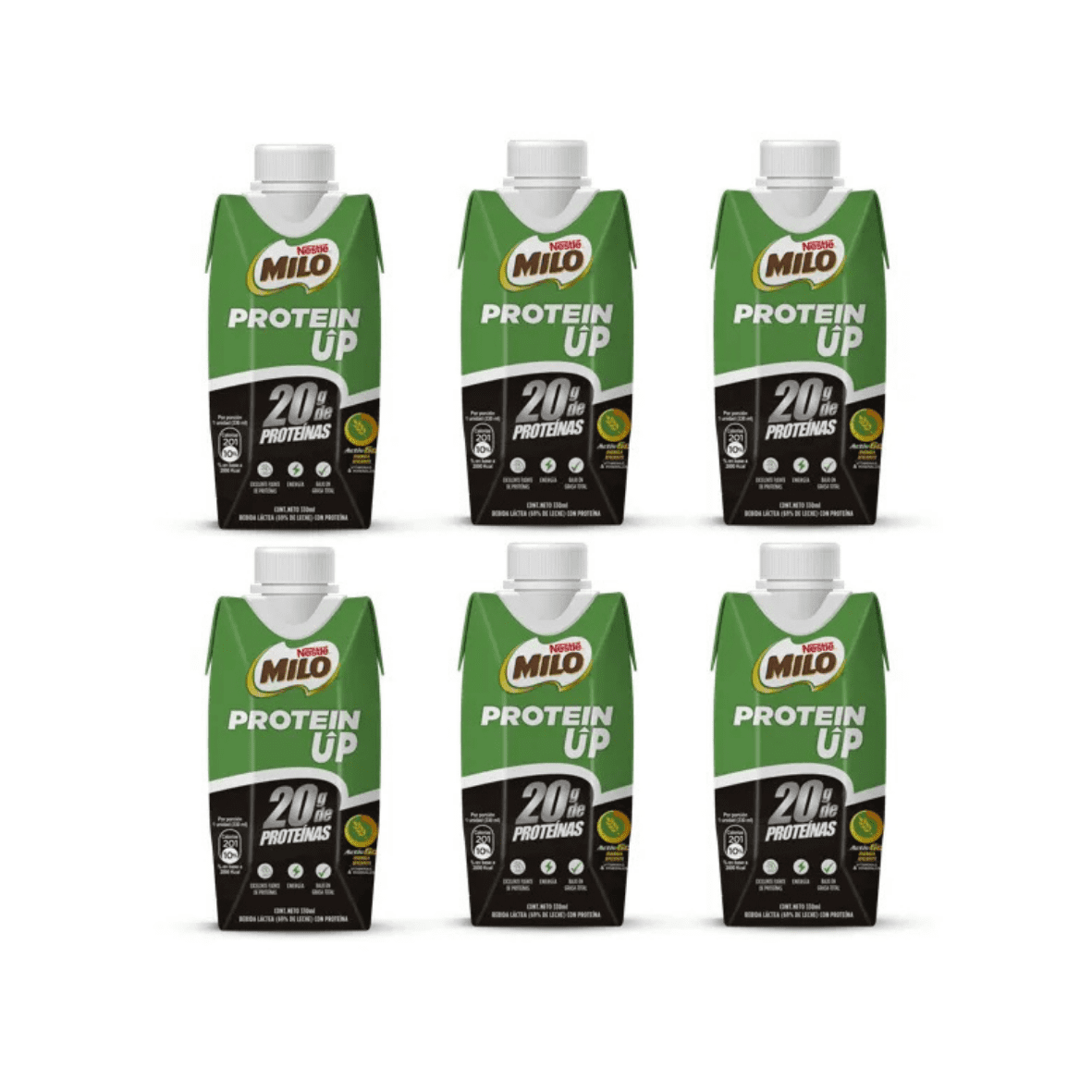 Pack x6 leche Milo® protein up 330ml | Lider