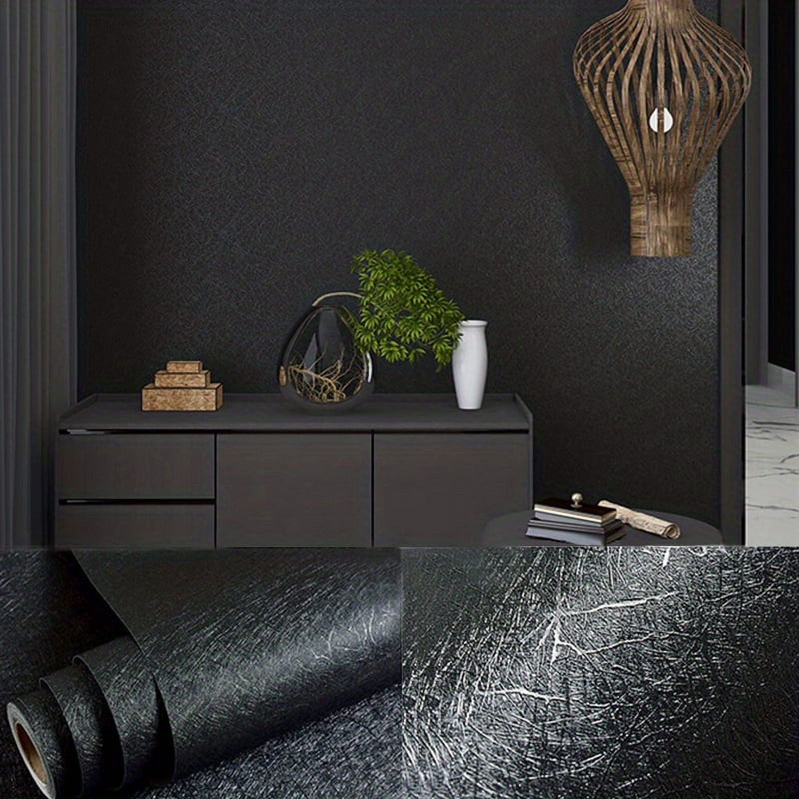 1pc, Self-adhesive Wallpaper Waterproof Solid Color Wall Art Sticker ...