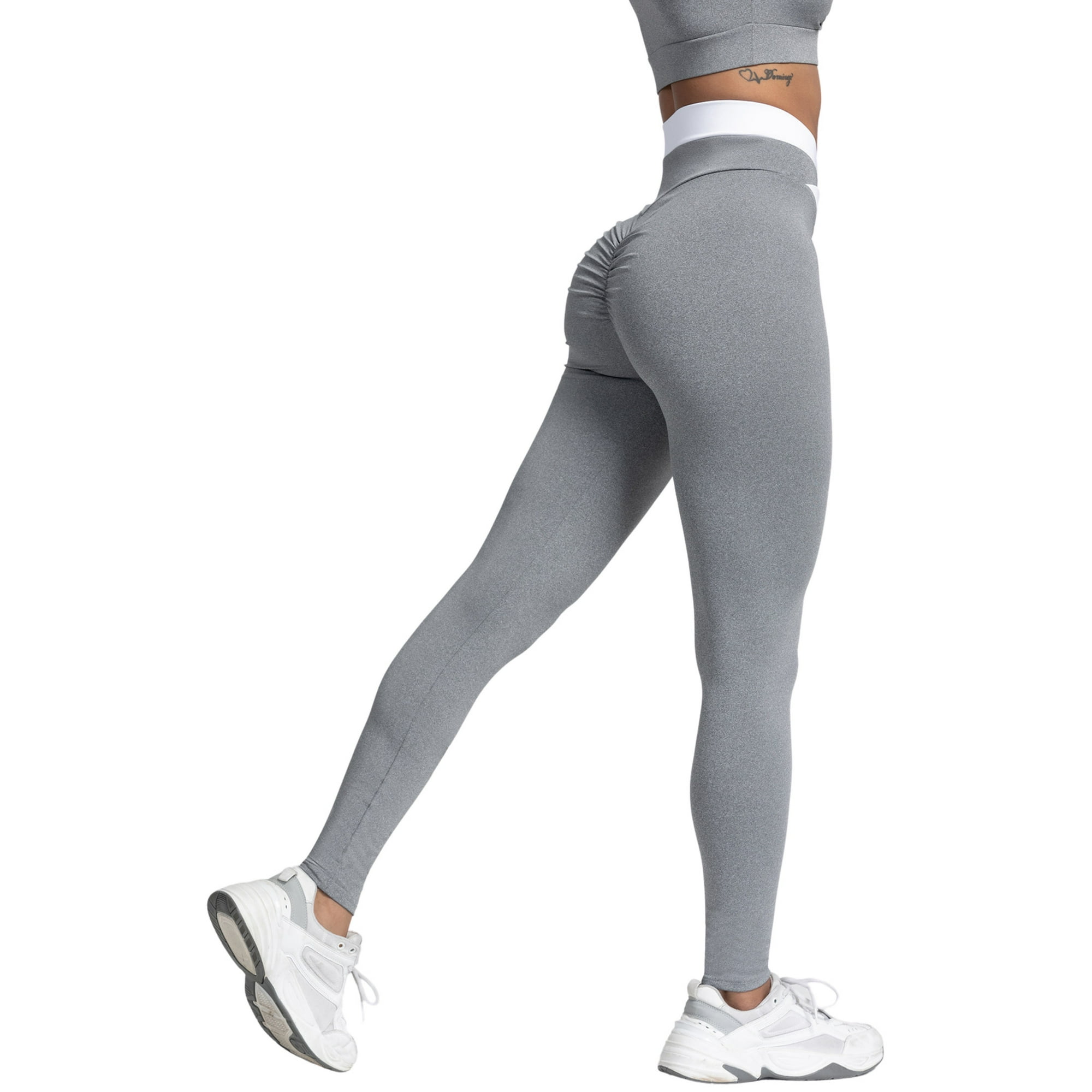 Calzas Leggings Push Up Banda Gris L | Lider