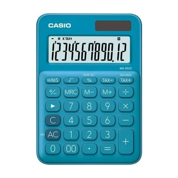 Calculadora De Escritorio 10 Digitos Azul Ms-7uc | Lider