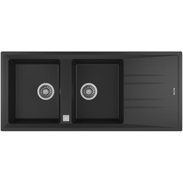 Lavaplatos Granito Stone 80 B-tg 2c 1e Negro Carbón | Lider