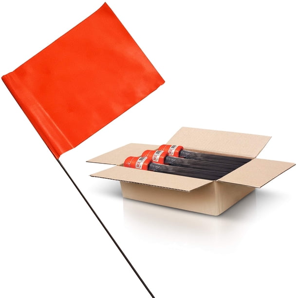 Marking Flags ACE Supply, naranja fluorescente, paquete de 1000 ...