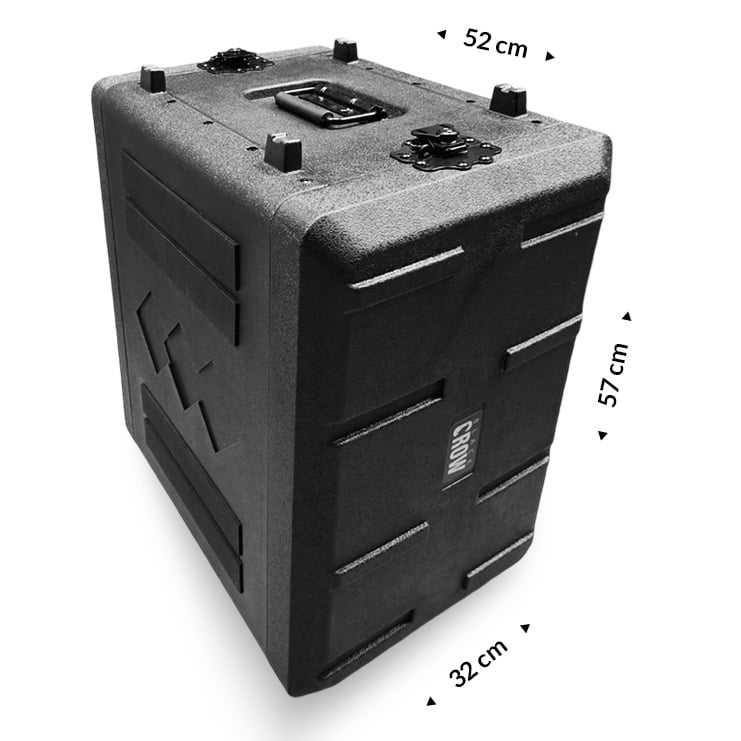 Case Rack Para Almacenamiento 6u Black Crowe PECQ-6U | Lider