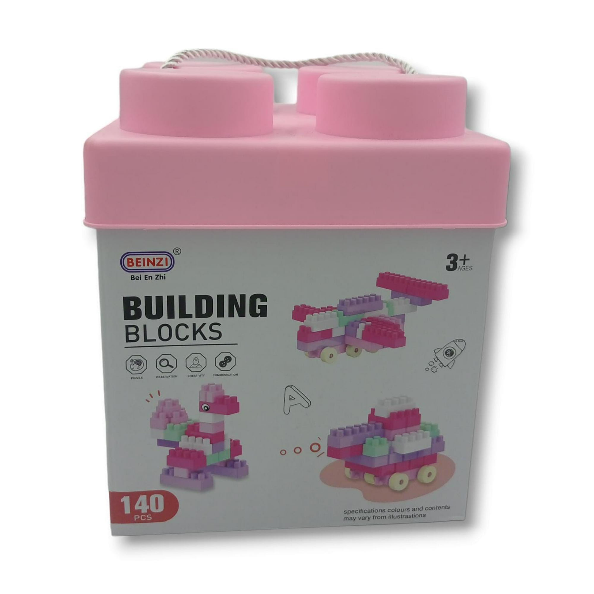 Caja de mini bloques didácticos para niñas juguete 140 Piezas | Lider