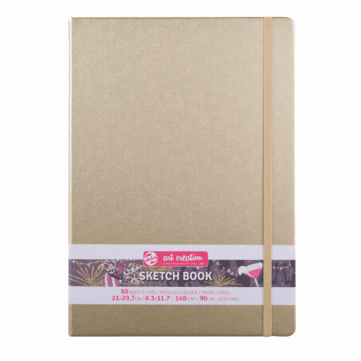 Libreta Art Creation Dorada 21x30cm 140gr 80hjas. | Lider