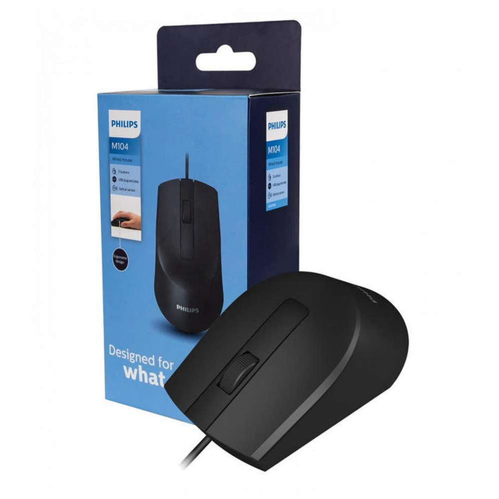 Mouse Alámbrico Usb Philips Original Optico 3 Botones | Lider