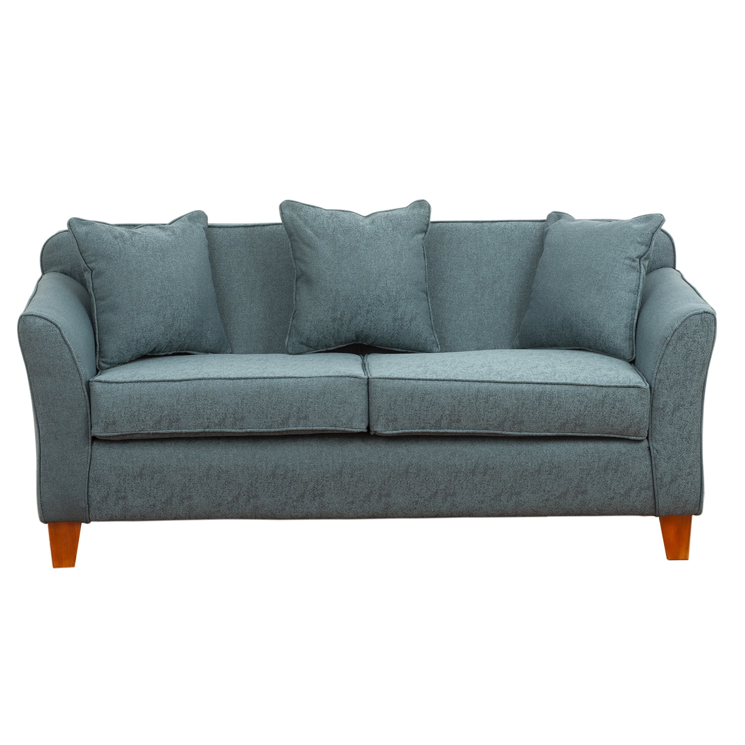 Sofá Lady 3 Cuerpos Lino Sidelli Azul Petroleo | Lider