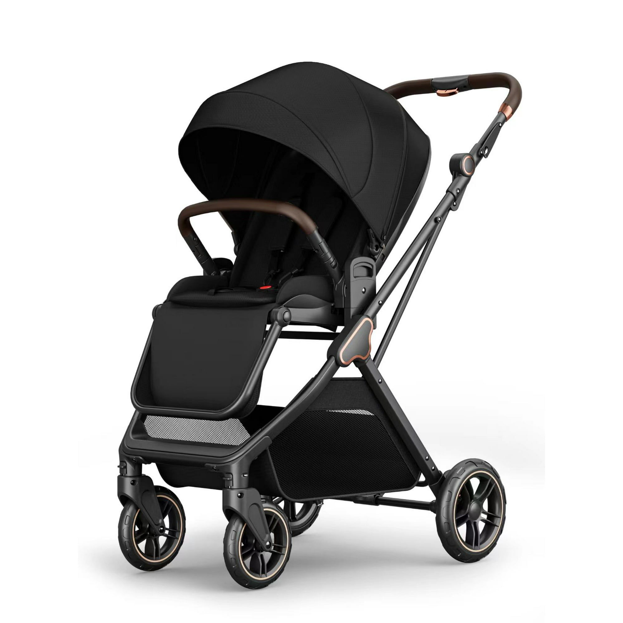 Coche de Paseo Modo Apego Y Panorámico Negro By LuBabycas | Lider