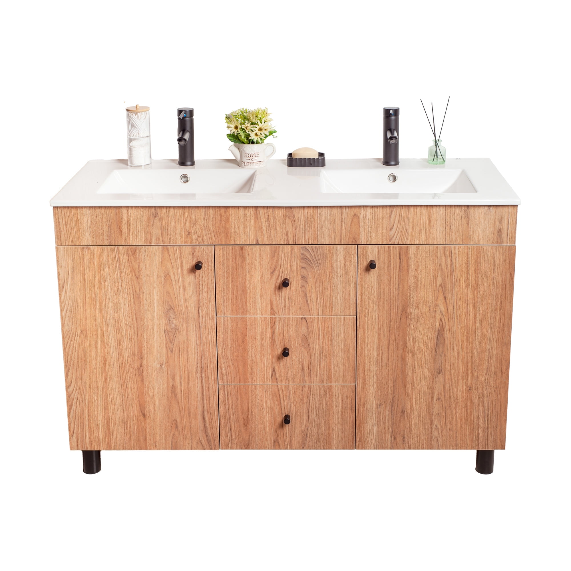 Vanitorio doble 1.2m madera | Lider