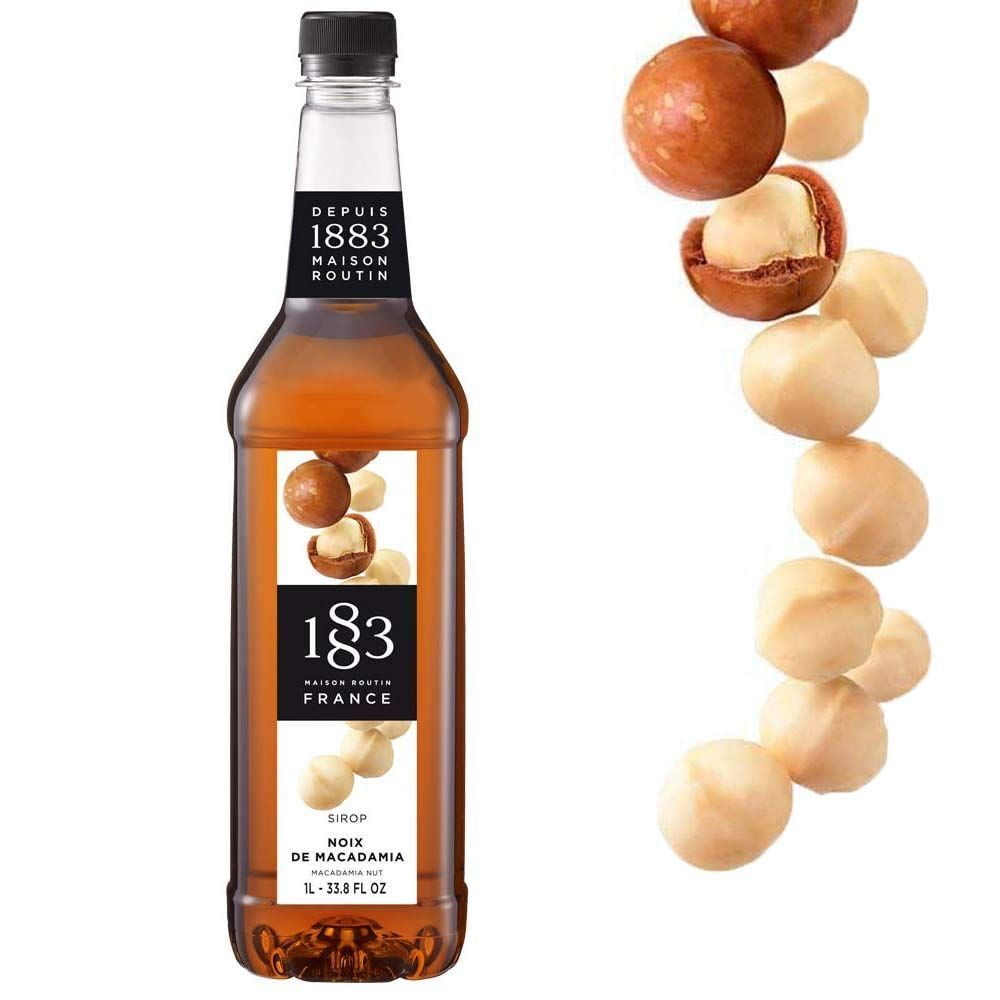 JARABE SIRUP NUEZ MOSCADA MACADAMIA 1883 MAISON ROUTIN FRANCES SYRUP 1L ...