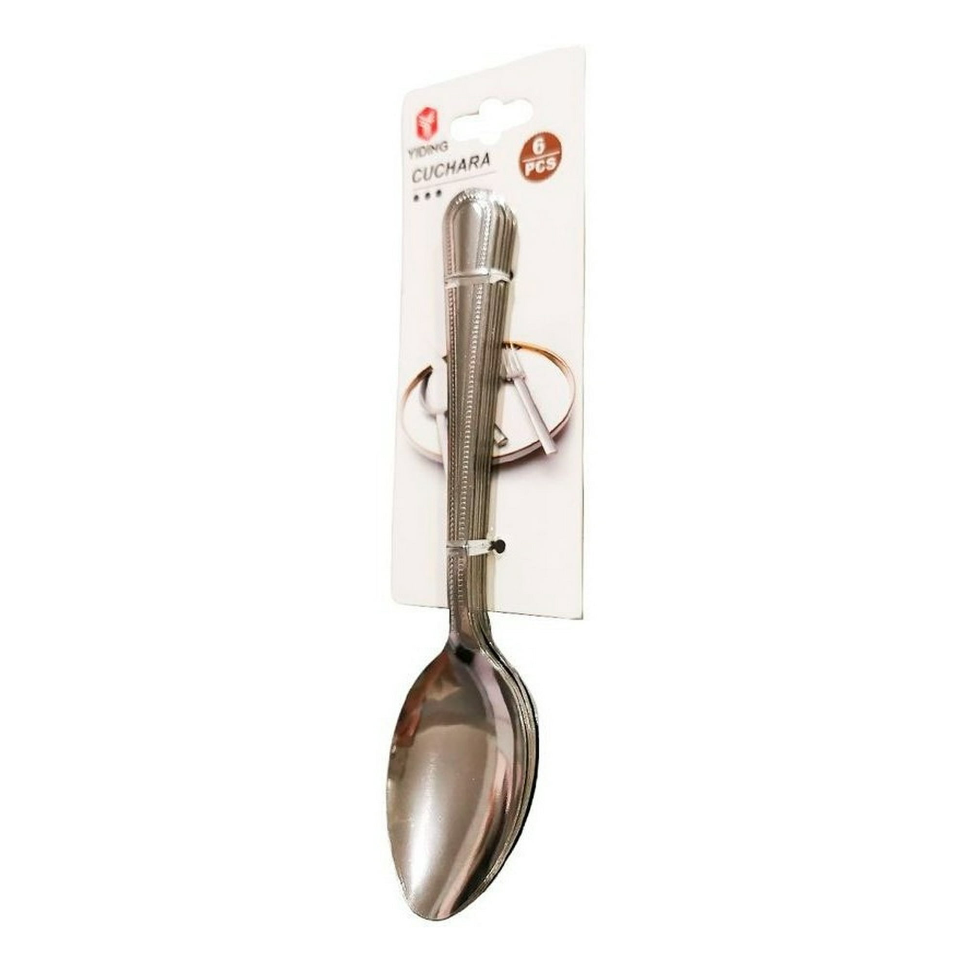 Pack De 6 Cucharas, 100% Acero Inoxidable 18cm | Lider