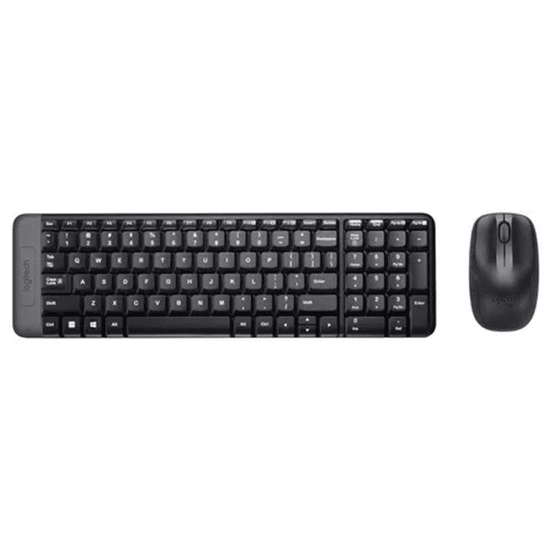 Kit Teclado Y Mouse Inalambrico Logitech Mk220 Color del teclado Negro ...