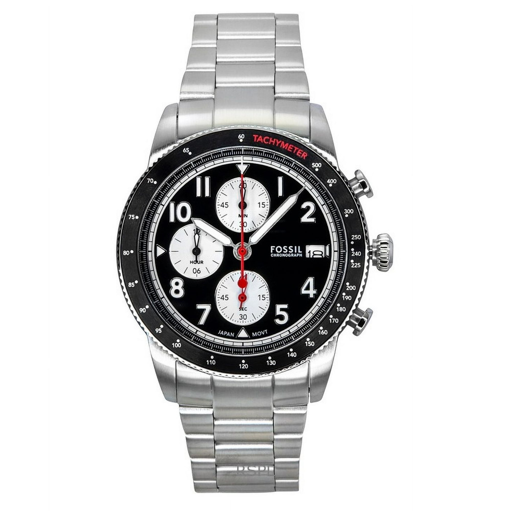 Reloj Fossil Sport Tourer Chronograph Stainless Steel Black Dial Quartz ...