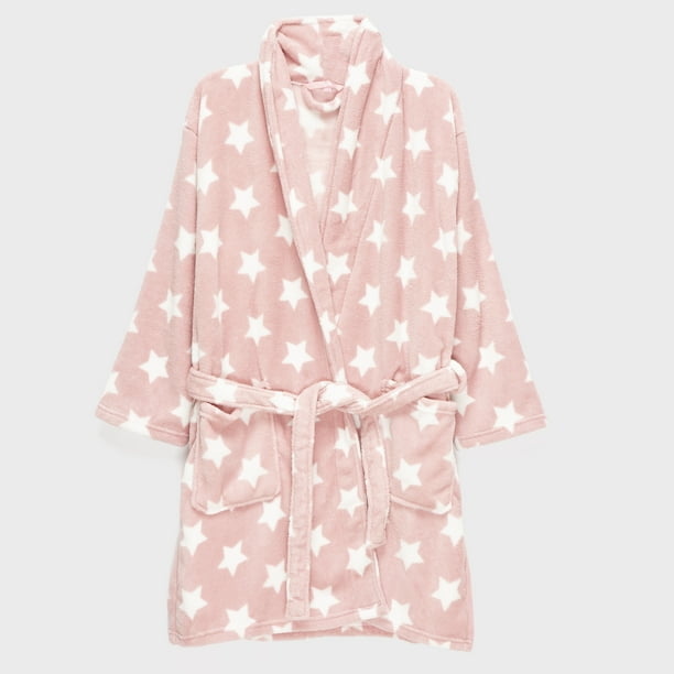 Bata Estampada Mujer Coral L Rosado | Lider