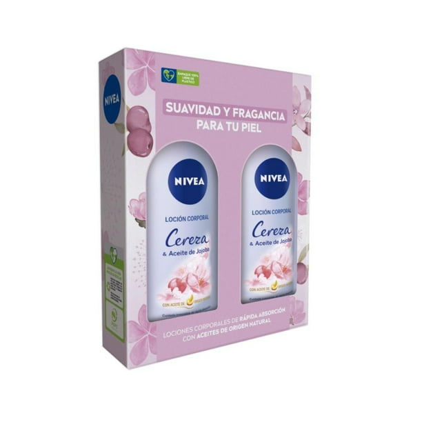 Nivea Pack Crema Corporal Cereza 400 ml x2 | Lider