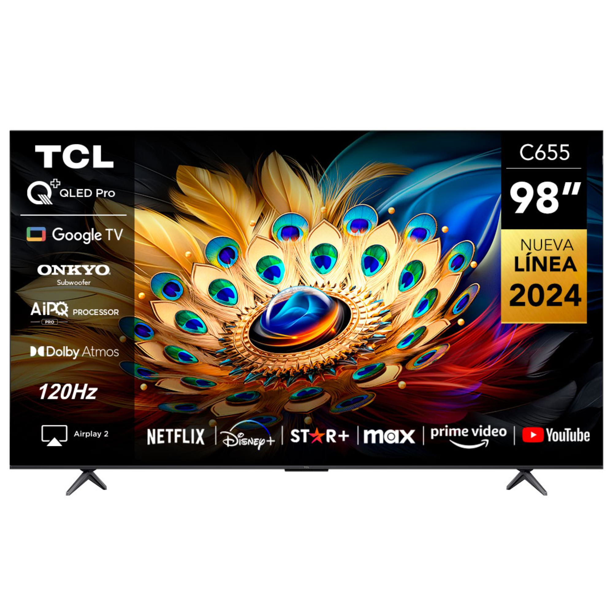 Televisor 98" QLED 4K UHD 98C655 Smart TV TCL | Lider