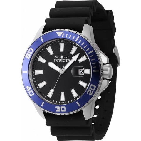 Reloj Invicta Pro Diver Silicone Strap Black Dial Quartz
