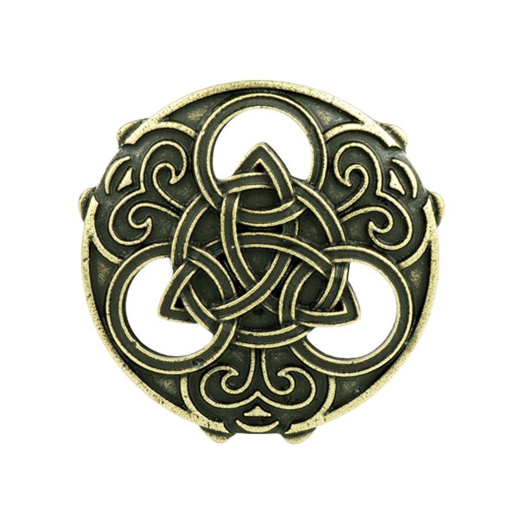 Nórdico Medieval Vikingo Broche Chal Capa Pin Vintage Joyería Oro | Lider