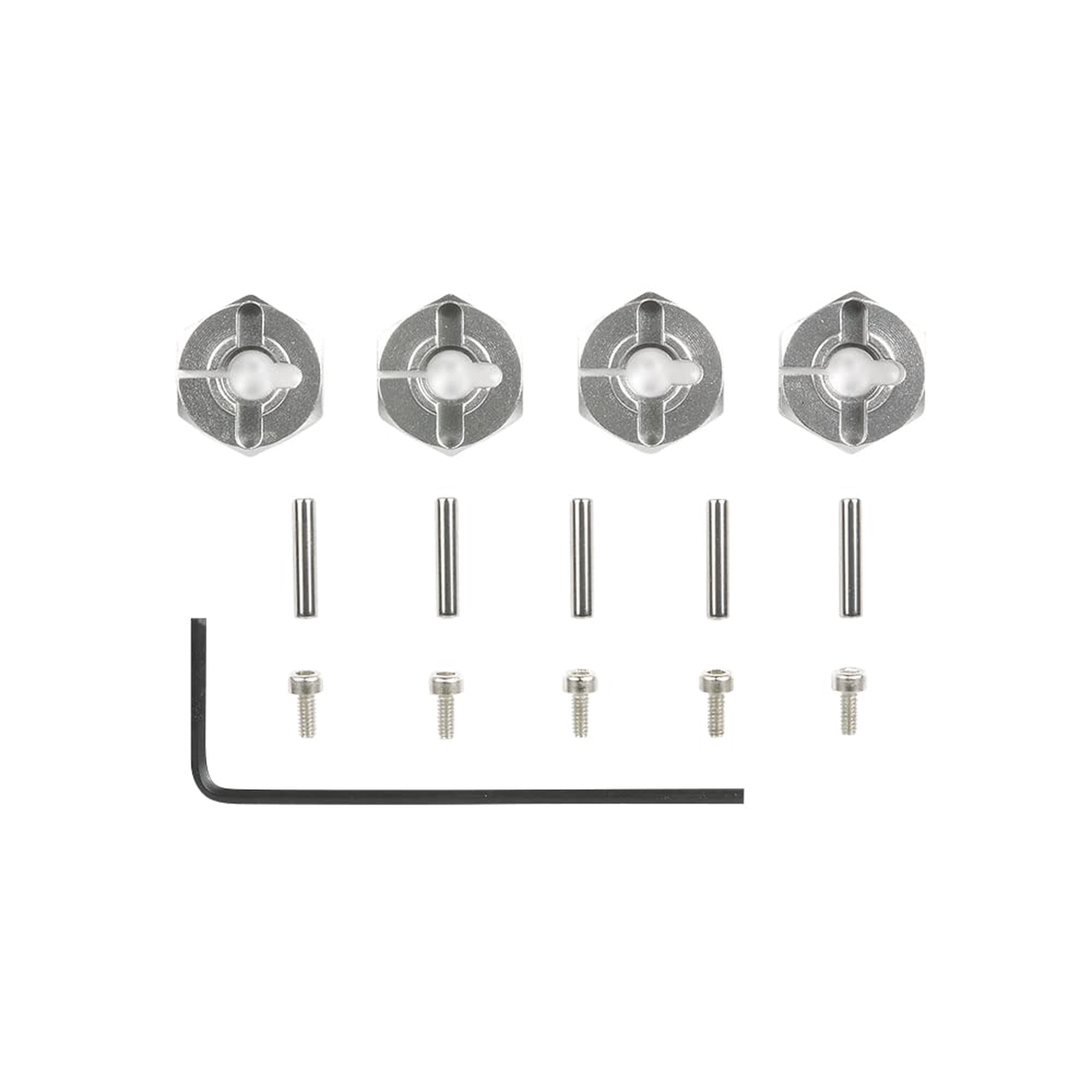 Abrazadera hexagonal Tuning Parts TAMIYA TT 02B CR de aluminio, 6 mm (4 ...