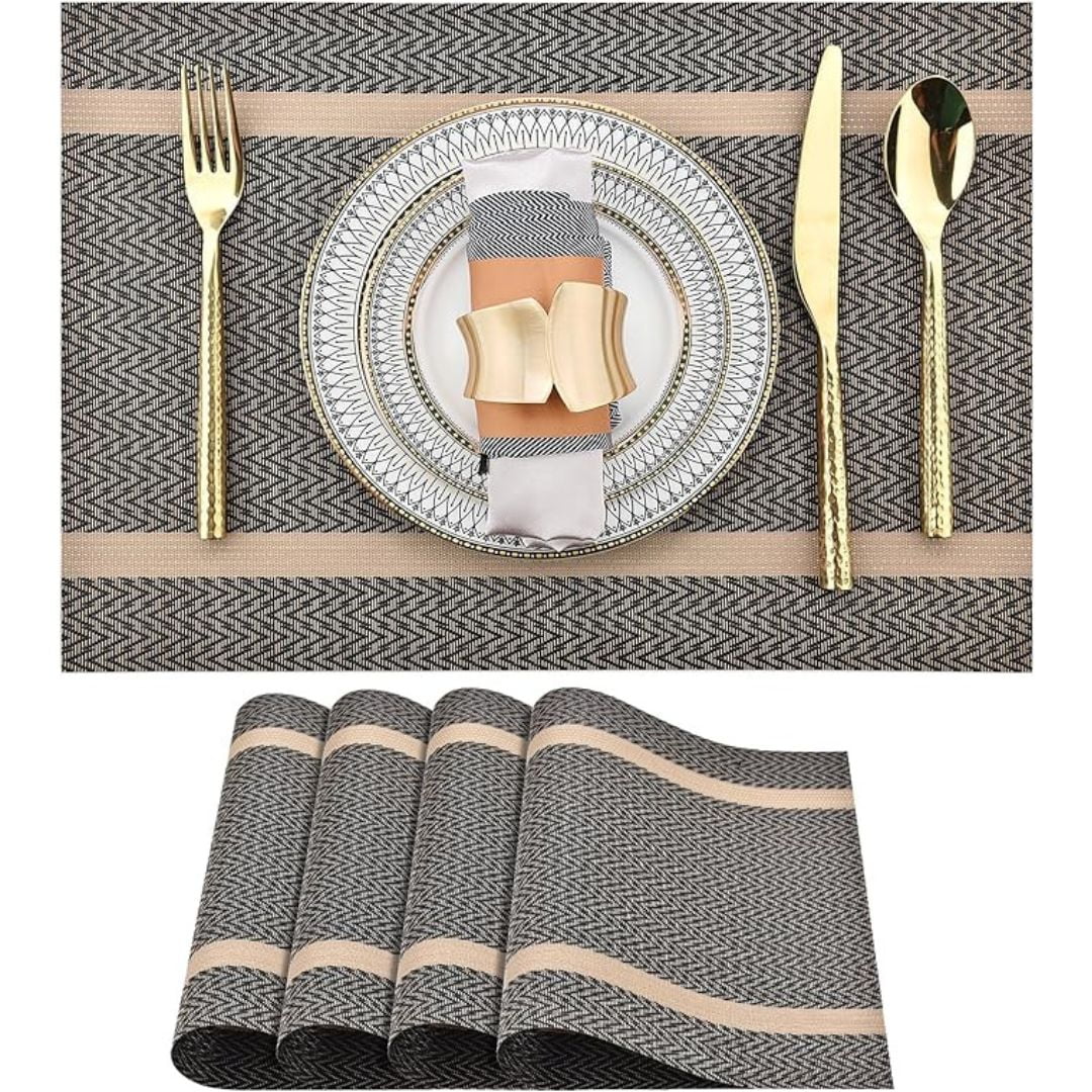Set De 4 Individuales Para Mesa Mantel Impermeables Diseños | Lider