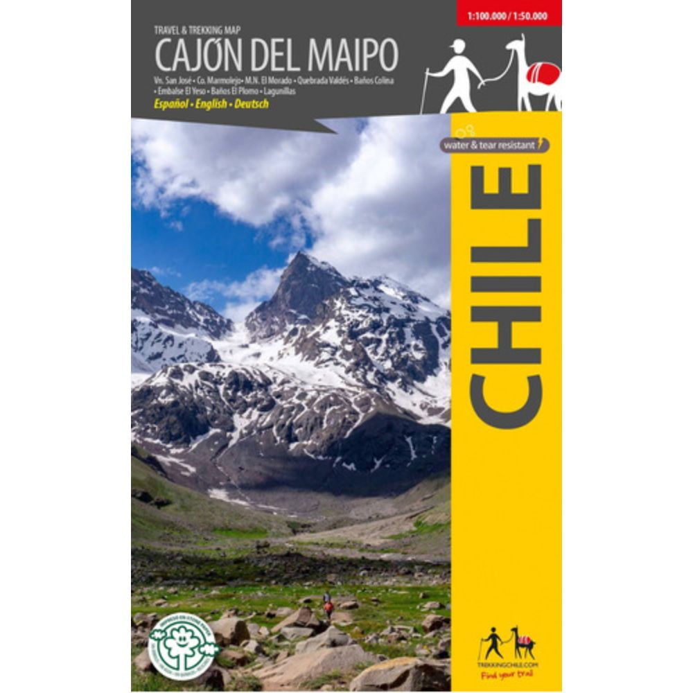 Trekking Map - Cajón Del Maipo - Trekkingchile | Lider