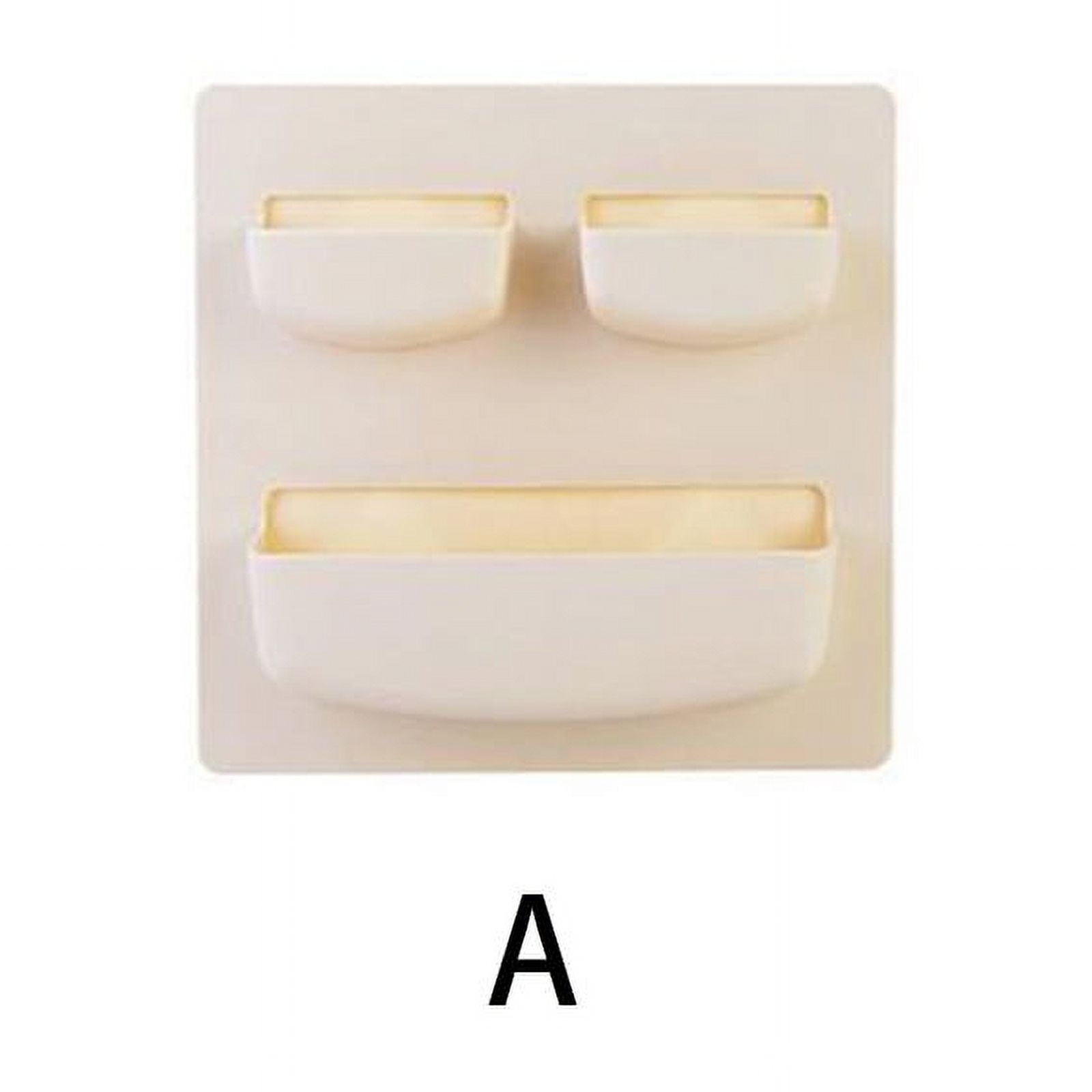 1pc Adhesive Wall Storage Rack, Bathroom Wall Storage Rack, No Punching ...