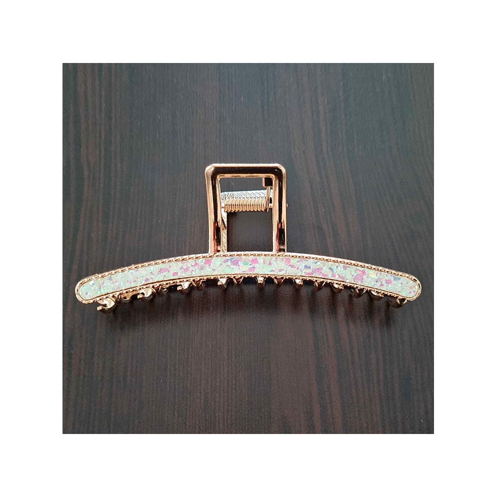 Traba Metálica Brillante Garra Tiburón De Cabello Blanco | Lider