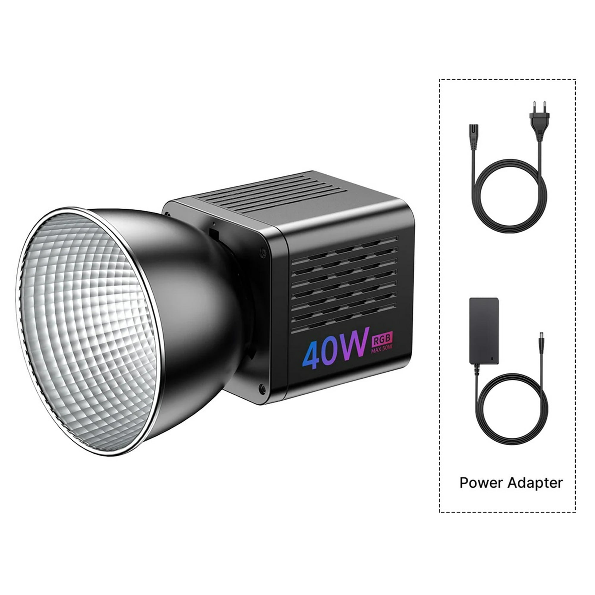 Cañón Led L024 40w Rgb Compacto 40w + Adaptador Corriente | Lider