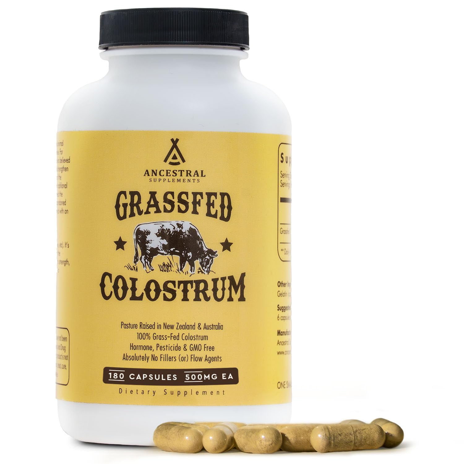 Suplemento Ancestral Supplements, calostro de res alimentado con pasto ...