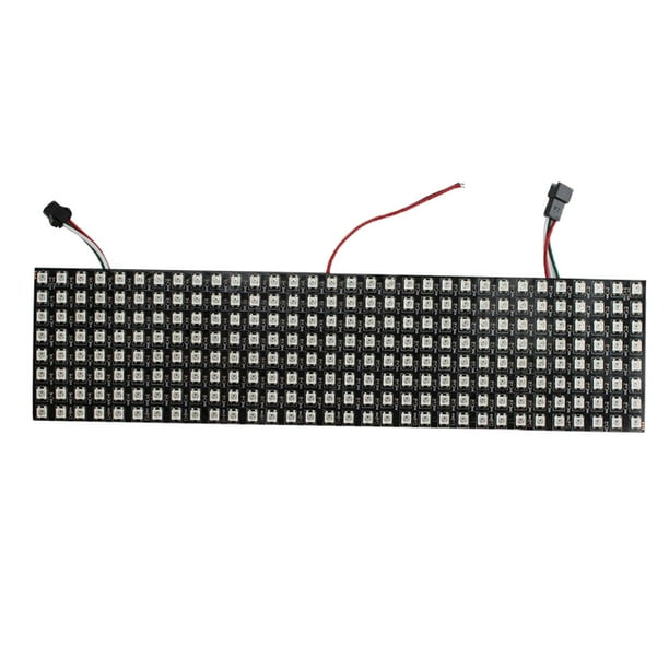 Panel De Matriz De Píxeles LED WS2812B RGB Pantalla De Texto De Video De Imagen Digital 8x32cm ...