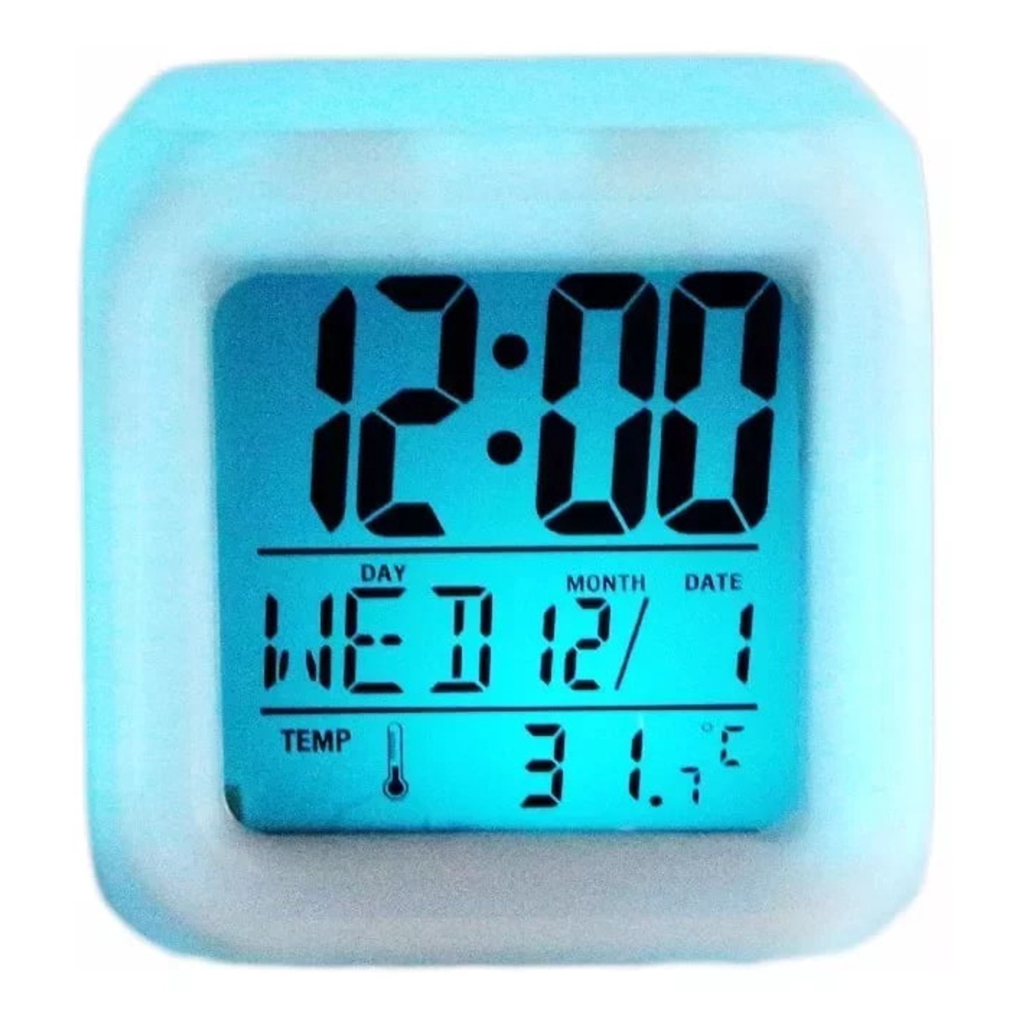 Reloj Cubo Led Despertador Digital Cambia Color | Lider