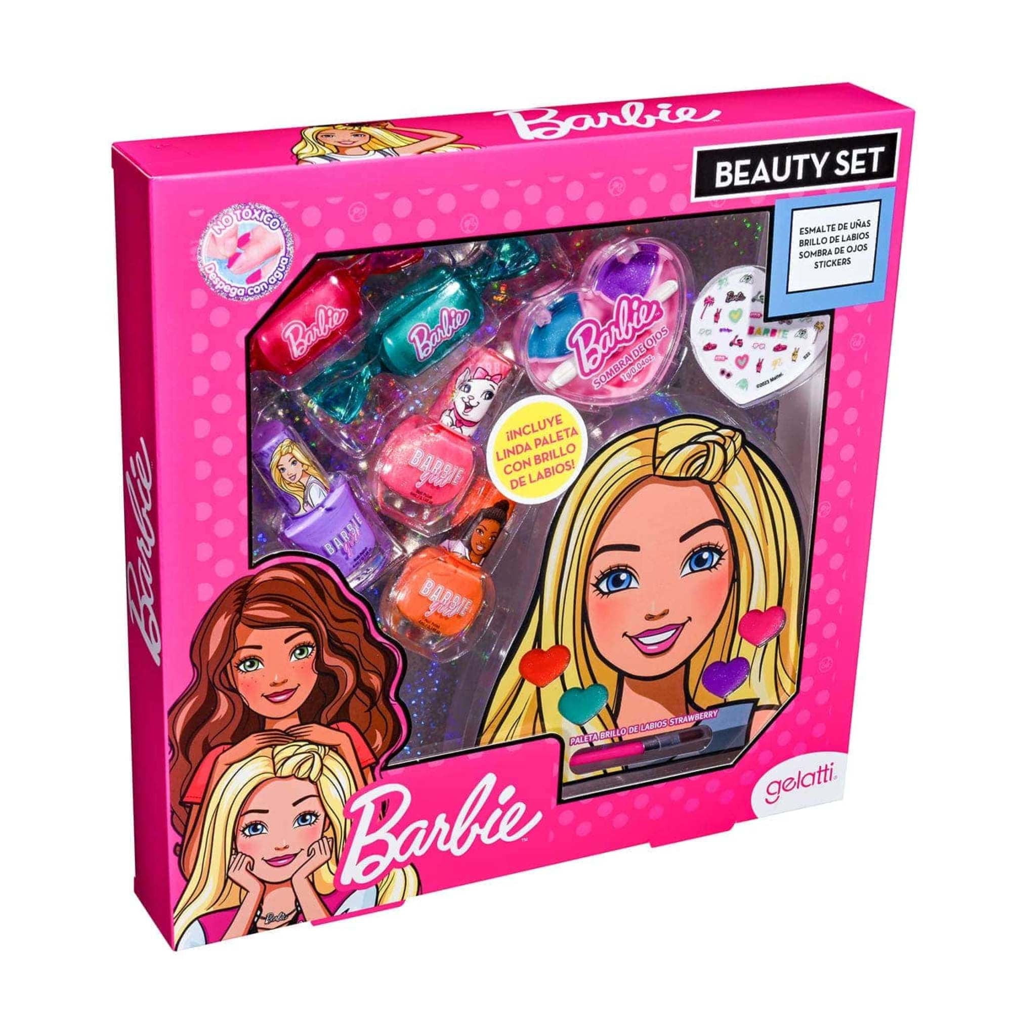 Cosmetiquero de Esmaltes y Brillos de Labio Barbie | Lider