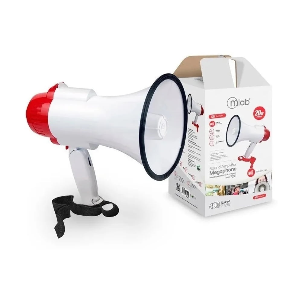 Megafono 25 W Usb Recargable-Blanco | Lider