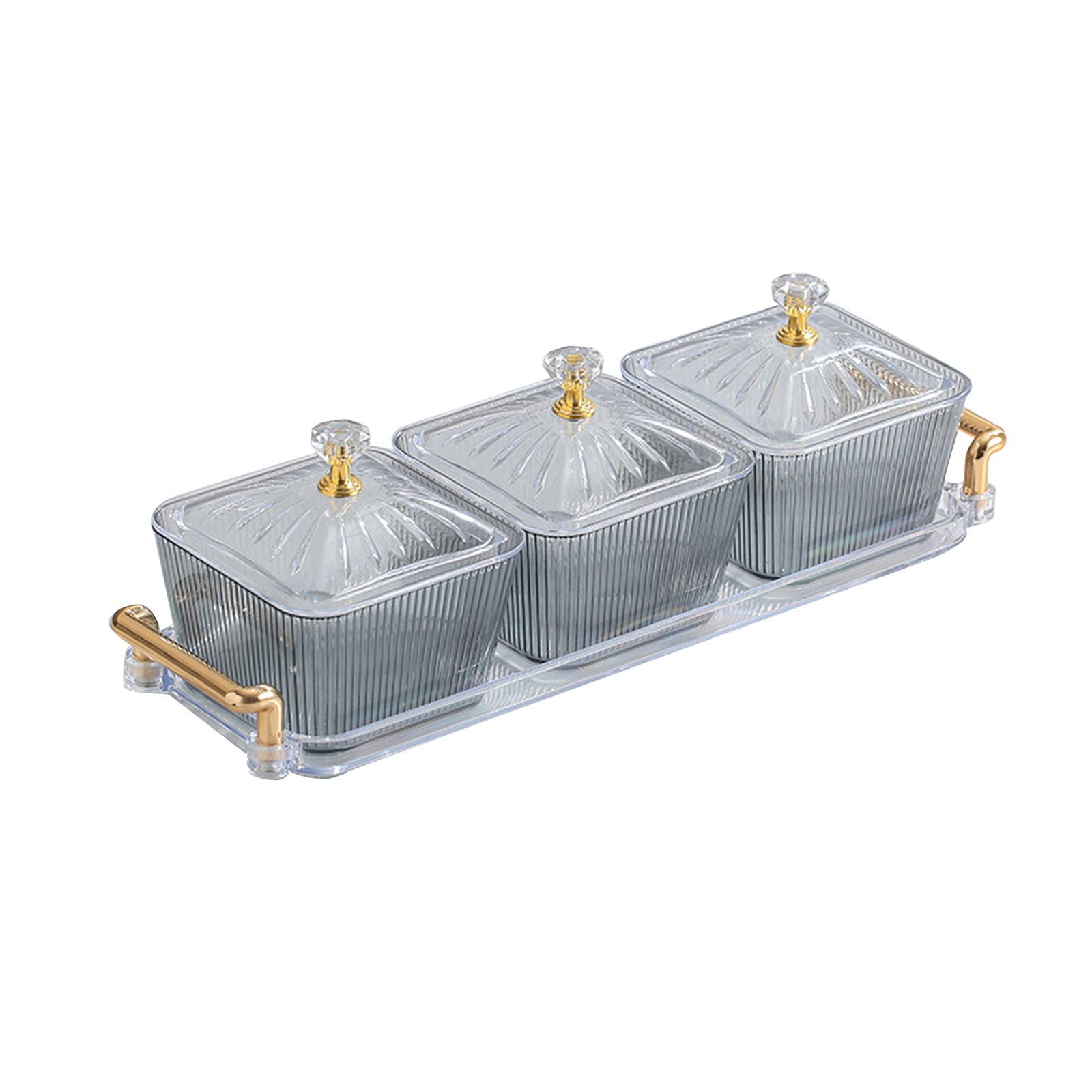 Plato Snack Candy Dish Acrílico Extraíble Gris | Lider