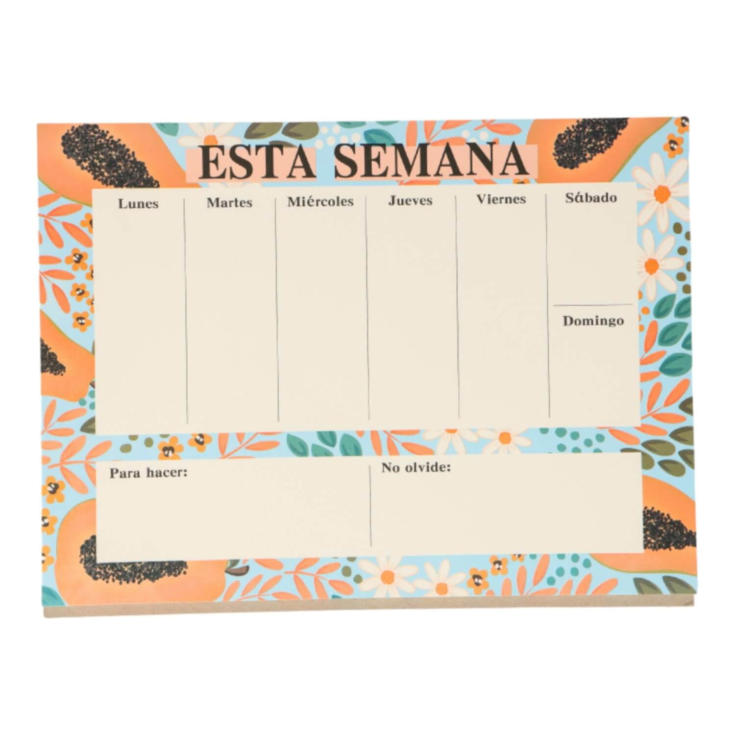 Planificador Semanal Naranja 21*29cm 60 Hojas | Lider