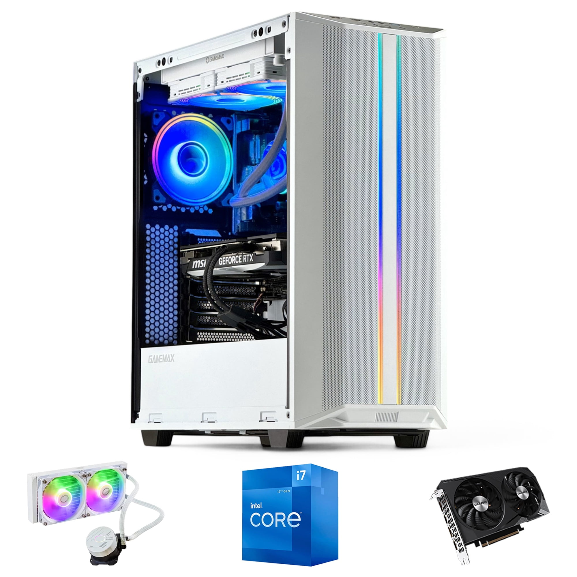 PC GAMER Blanco INTEL CORE i7 12700 32gb DDR5 1Tb RTX 3060 WiFi | Lider